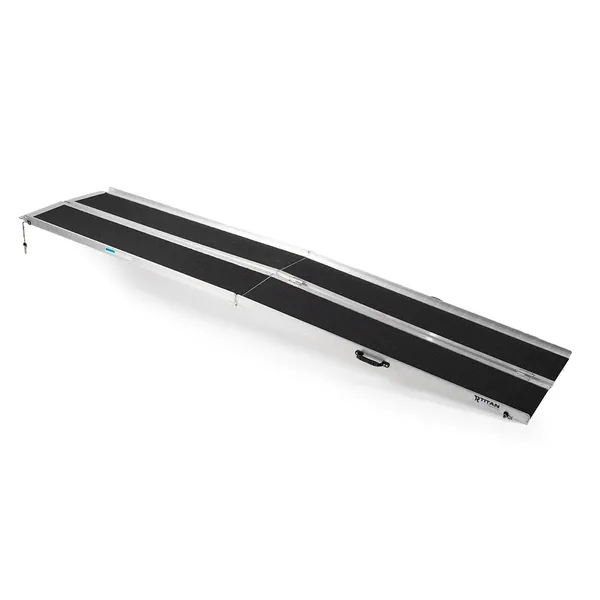 10' L x 29" W Titan Ramps Multi-Fold Aluminum Wheelchair Ramp - 600 lb ...