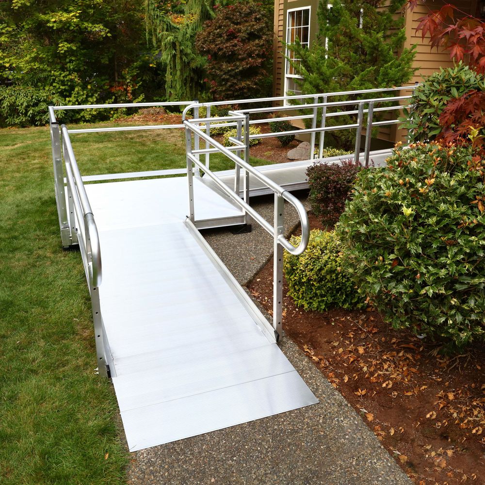 28' EZ-ACCESS® PATHWAY Straight Wheelchair Ramp Kit | Mobility Mart